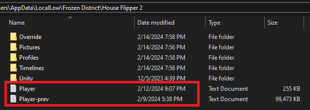 Where are my saved games, system information, and logs? – House flipper